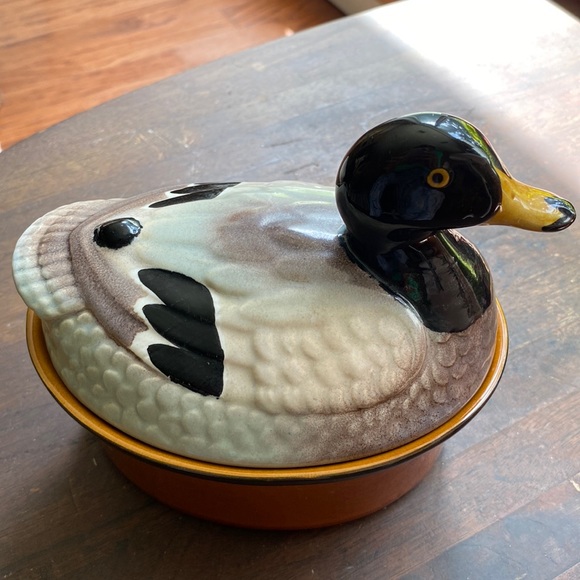Sigma Tastesetter | Dining | Vintage Mallard Duck Covered Ceramic Dish ...